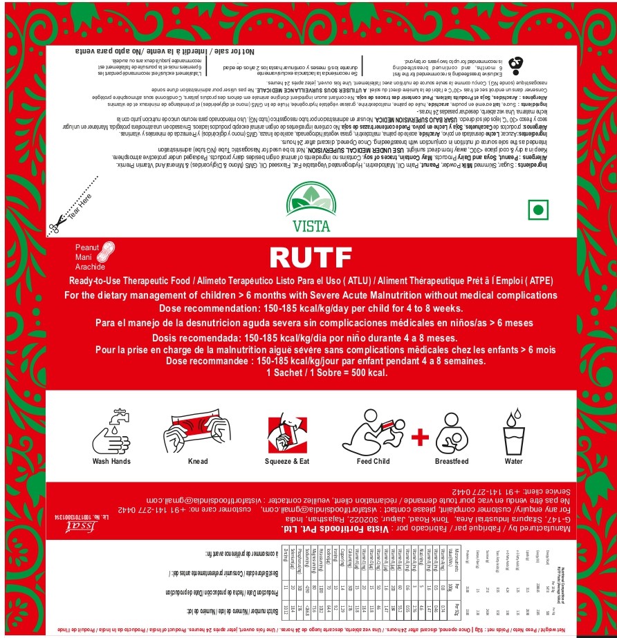 RUTF (Ready to Use Therapeutic Food) | Vista Fortifoods